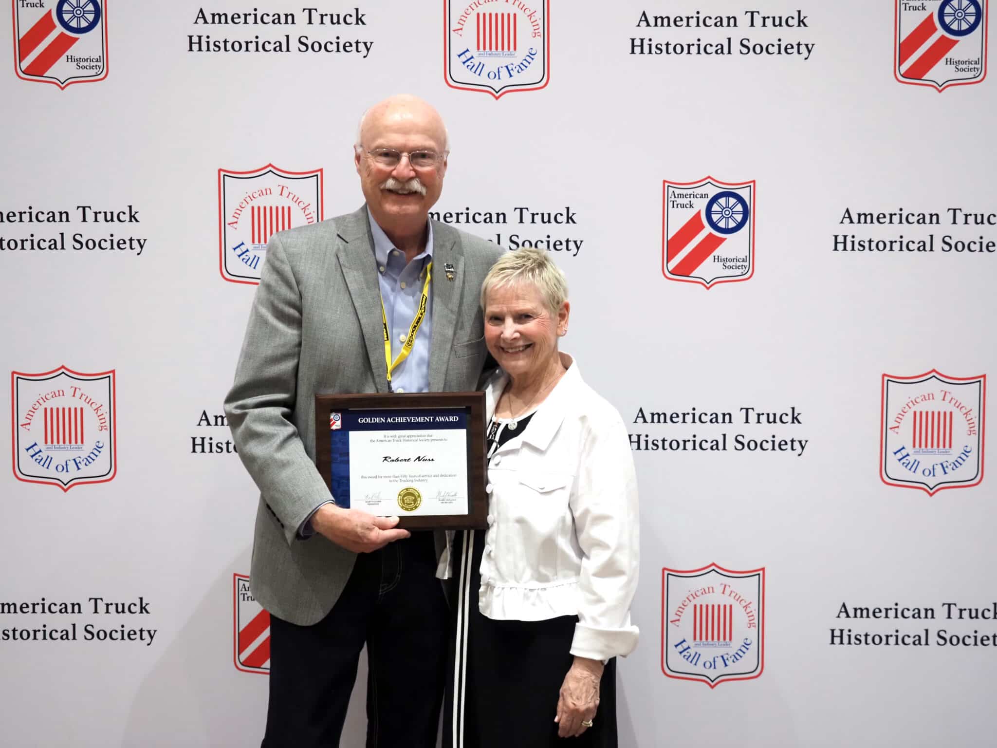 Robert Nuss Earns ATHS 50 Years of Service Award - Nuss Truck & Equipment