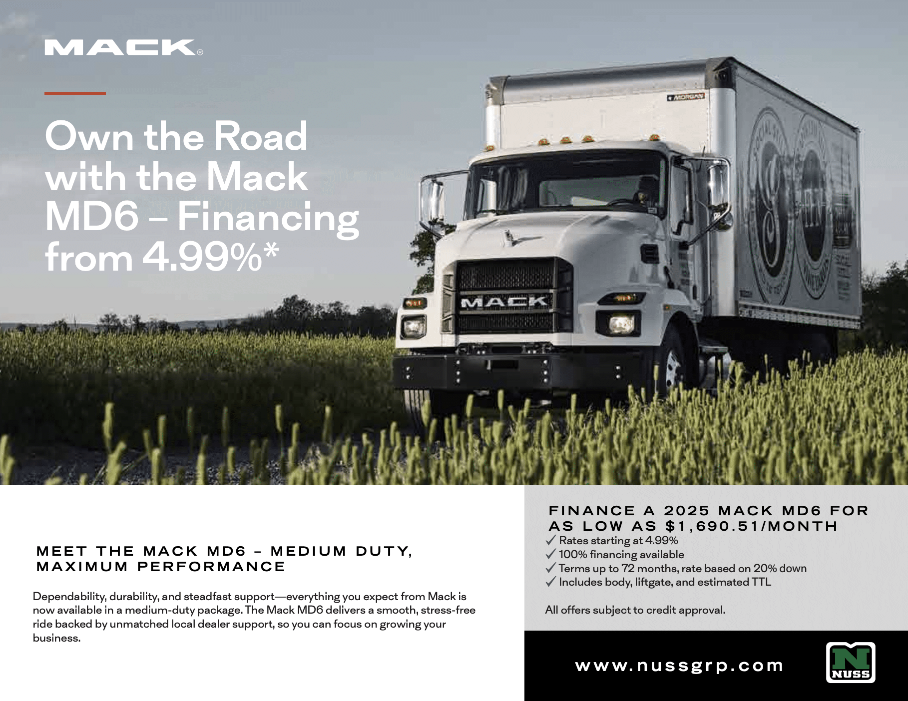 Refreshed Mack MD Series Medium Duty Trucks Built for Durability & Comfort